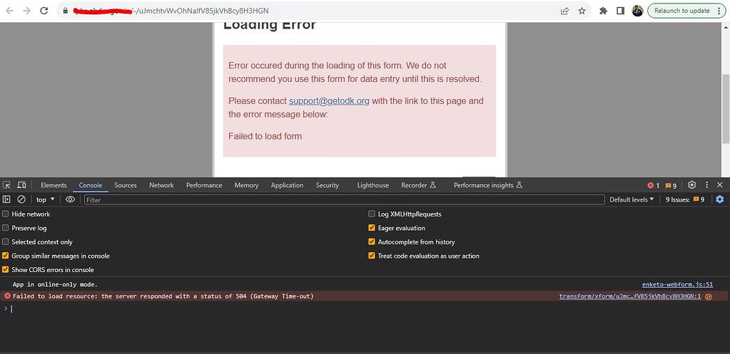 Error while submission the form - Support - ODK Forum