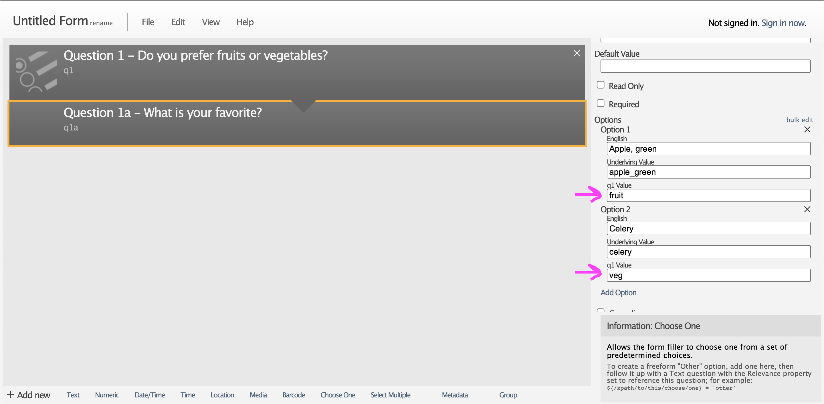 Select One And Cascading With Odk Build Support Odk Forum